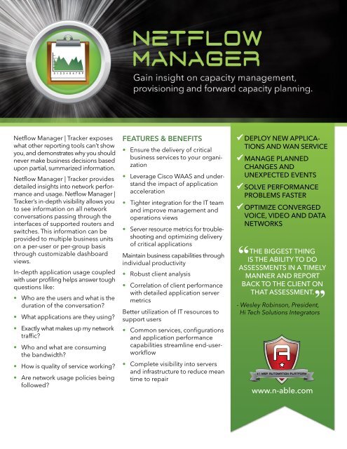 Netflow Manager - N-able Technologies