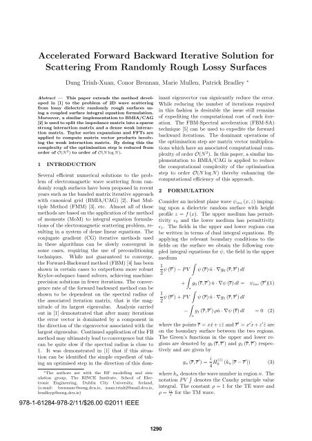 Accelerated Forward Backward Iterative Solution For Dcu