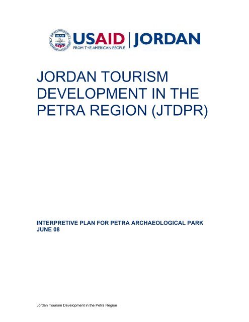 Interpretive Plan Outline - Petra National Trust