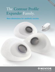 SiltexÂ® Contour ProfileÂ® Breast Tissue Expanders - Mentor