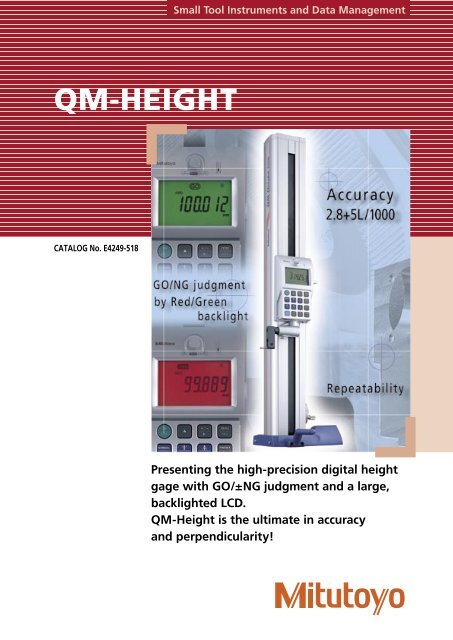 QM-HEIGHT - Mitutoyo Scandinavia AB