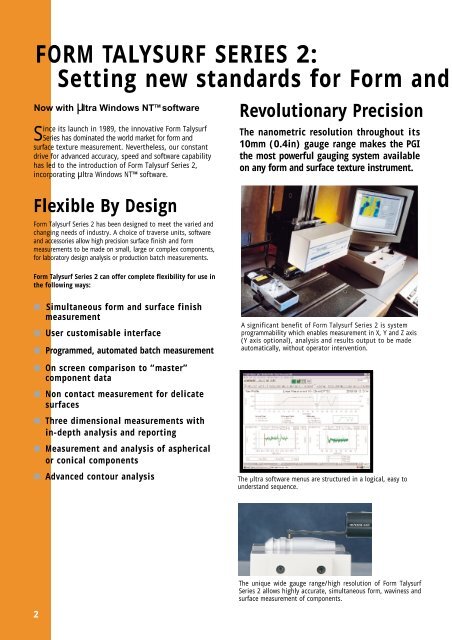 FORM TALYSURF SERIES 2: S
