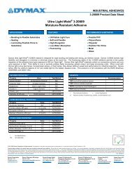 DYMAX 6-621 Series Industrial Adhesive Product Data Sheet