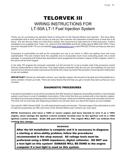 product installation instructions - Ron Francis Wiring