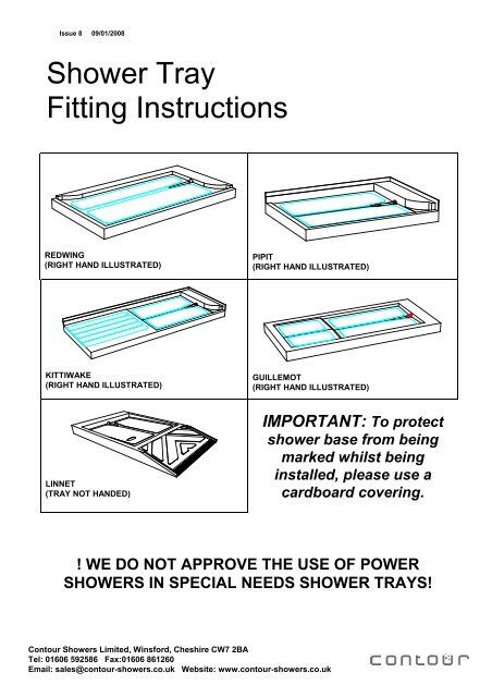 Download Fitting Instructions - Contour Showers