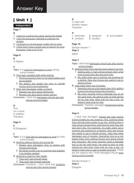 Basic Skills for the TOEFL iBT 3