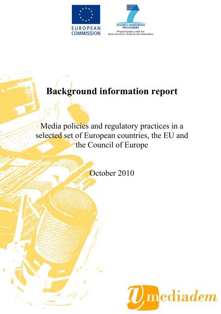 collective background information report - Mediadem
