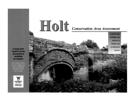 Holt Part 1 of 2 - PDF format 2.6Mb - Wrexham County Borough ...