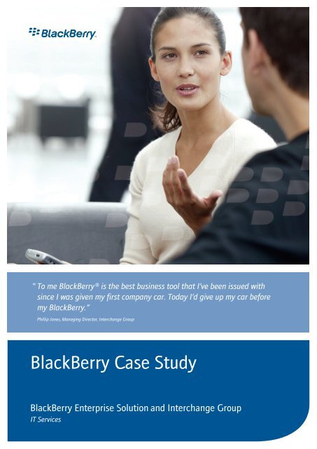 BlackBerry Case Study - The Interchange Group UK