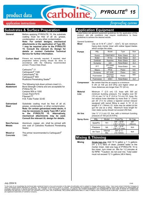 PYROLITE 15 - Carboline