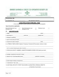Normal Loan Application form-2.pmd - Hazina Sacco Society Ltd