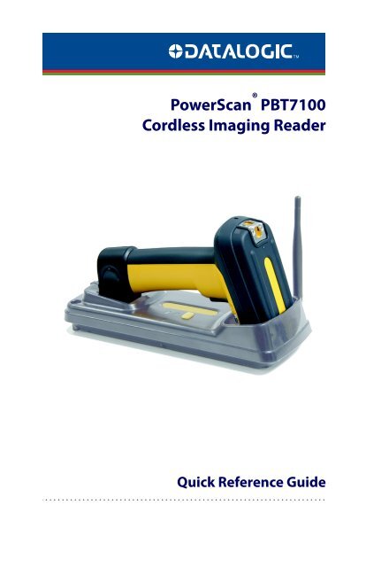 PowerScan PBT7100 Cordless Imaging Reader - Hant