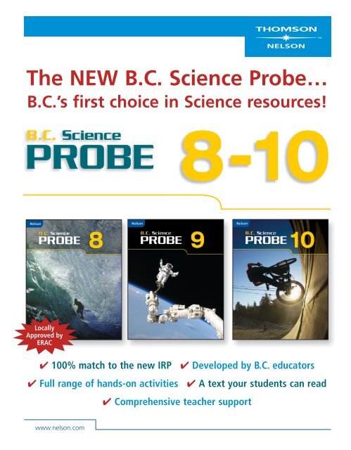 The NEW B.C. Science Probeâ ¦ - Nelson Education
