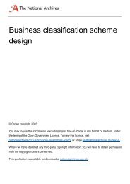 NHS NSS Business Classification Scheme - National Archives of ...