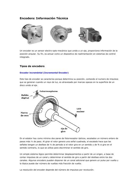 14. encoders: informacion tecnica - Mercado-ideal