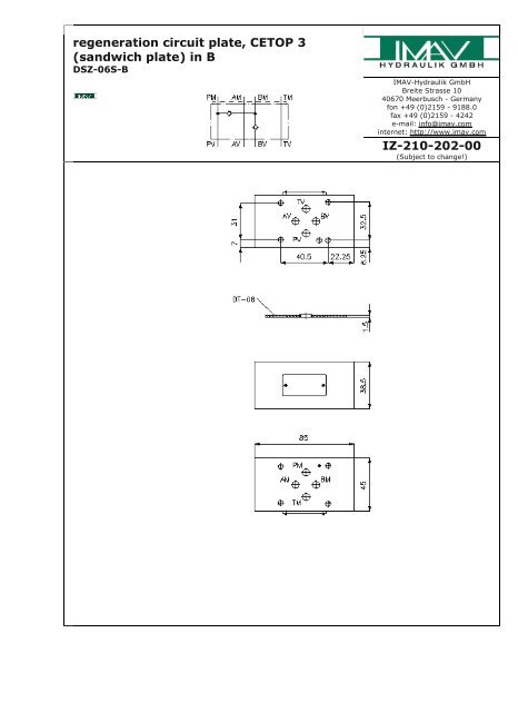 Print Version - IMAV-Hydraulik GmbH