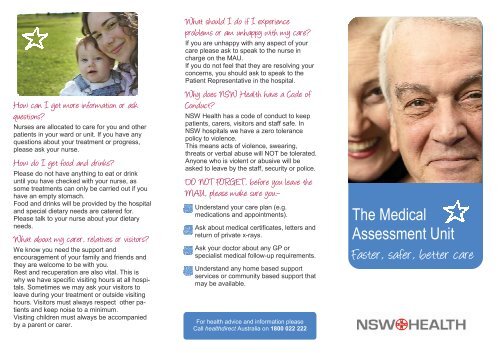 Medical Assessment Unit Patient Brochure ( pdf - 2.3 MB) - ARCHI