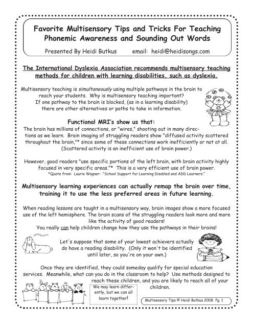 Multi Sensory Learning Quotes