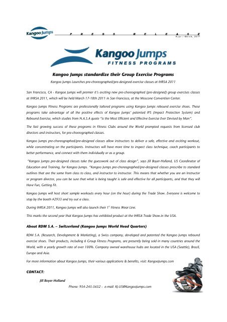 Kangoo Jumps standardize their Group Exercise Programs