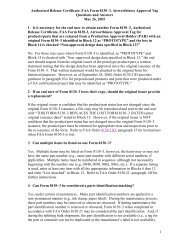 FAA Form 8130-3, AIRWORTHINESS APPROVAL TAG - Falcon ...