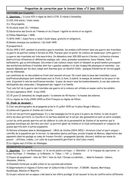 resultat brevet 2013 versailles