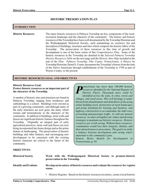 Historic Preservation - Community Planning and Management ...