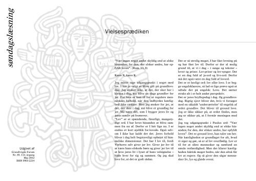 Vielsestale, maj 2012 - Grundtvig