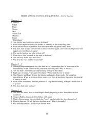 Lord of the Flies: Chapter 1 Reading and Study Guide
