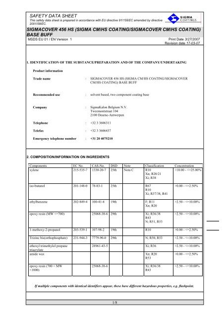 sigmacover 456 hs base buff - SIGMA PAINTS