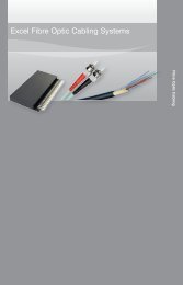 Excel Fibre Optic Cabling Systems - Mayflex