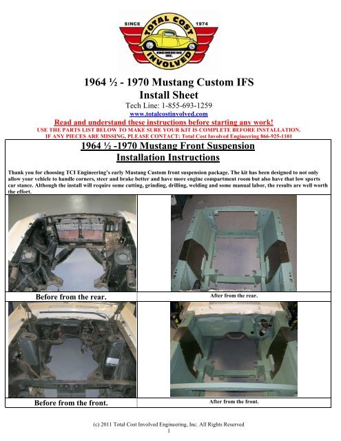 Coil-Over - Front End Suspension - Total Cost Involved