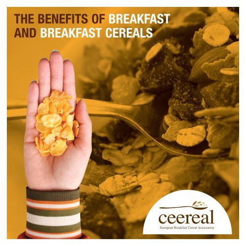the benefits of breakfast and breakfast cereals - CEEREAL, The ...