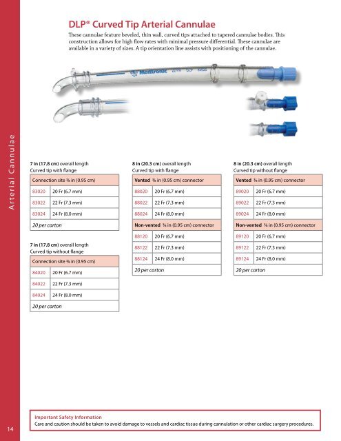 DLP® Curved Tip Arterial
