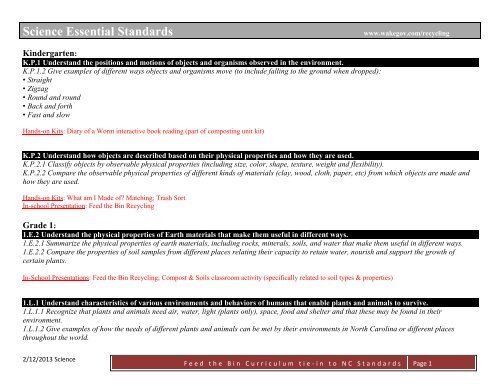 Science Essential Standards - Wake County Government