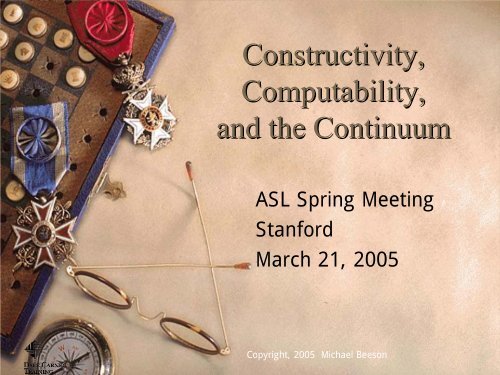 talking - Michael Beeson's Home Page