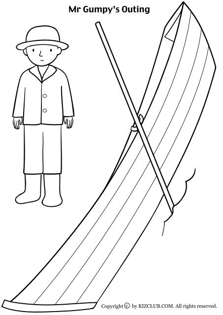 Mr Gumpys Motor Car Activities Sketch Coloring Page