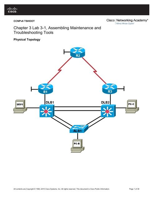 Chapter 3 Lab A - Securing Administrative Access Using AAA and ...