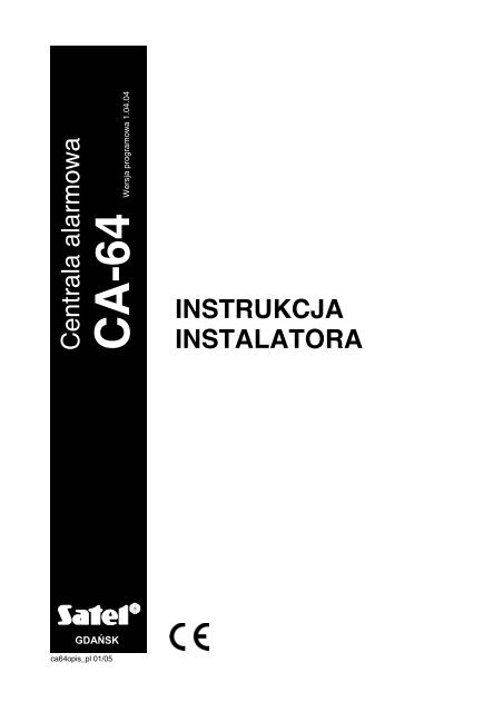 CA-64 instrukcja instalatora - Satel