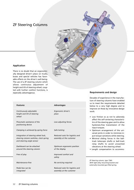 ZF Steering Columns - ZF Lenksysteme