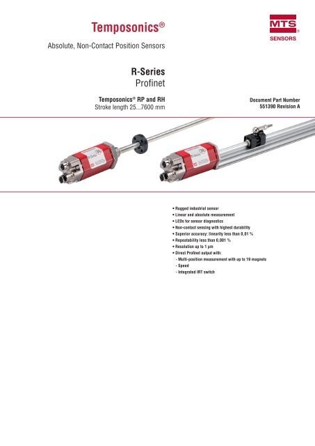 R-Series Profinet - MTS Sensors