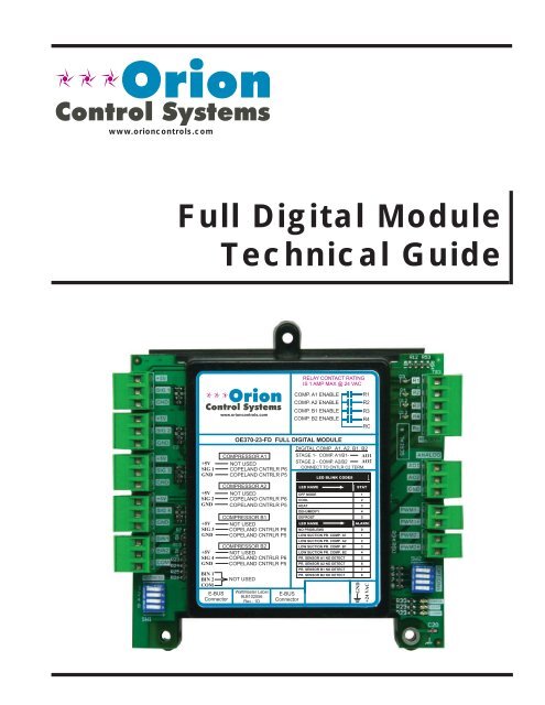 Full Digital Module Technical Guide - Orion Control Systems