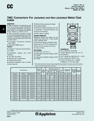 TMC Connectors For Jacketed Metal Clad Cable - Revere Electric