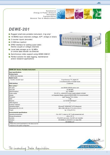 DEWE-201 - DEWETRON Download Center