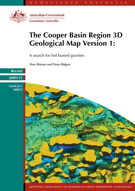 The Cooper Basin Region 3D Map Version 1 - Geoscience Australia