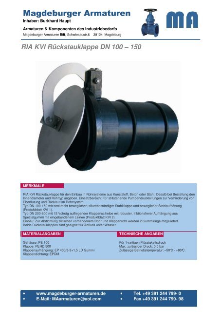 Ruckstauklappe Fur Fakalwasser Dn 100