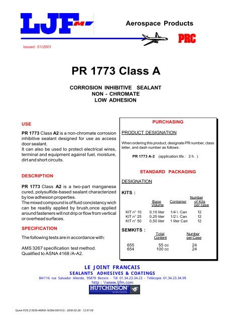 PR 1773 Class A