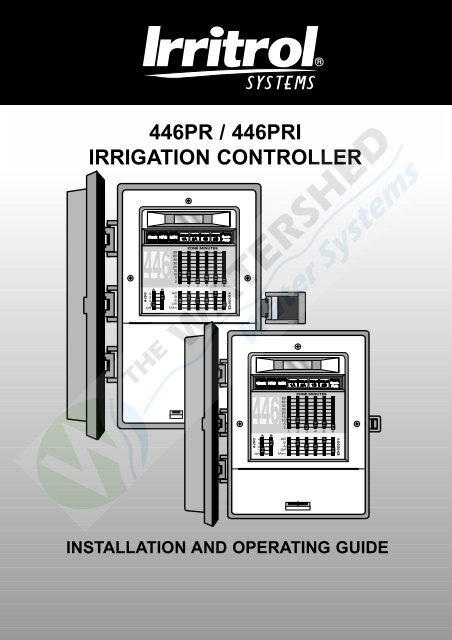 446PR / 446PRI IRRIGATION CONTROLLER - Thewatershed.biz