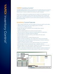 Y ARDI Executive Dashboard - Yardi Systems