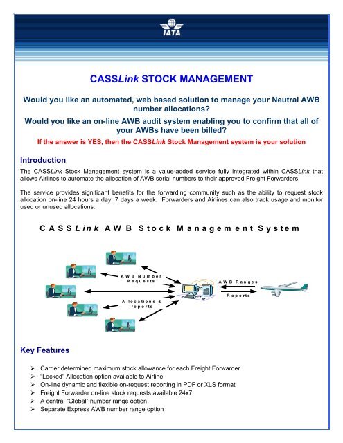 Casslink STOCK MANAGEMENT