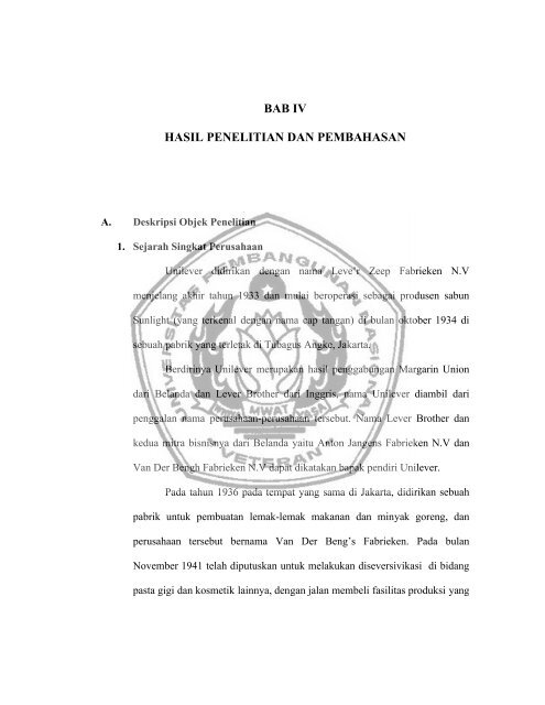 BAB IV HASIL PENELITIAN DAN PEMBAHASAN